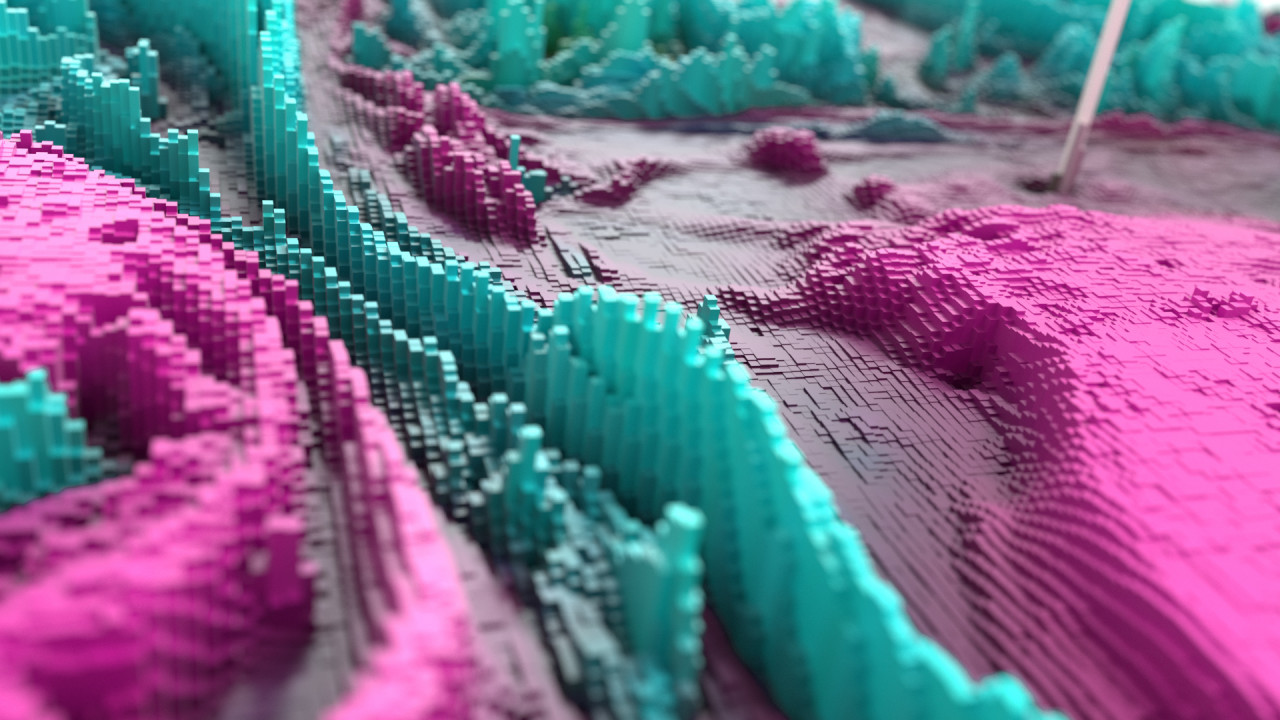 Particle Flow Cubes - Hatch Studios