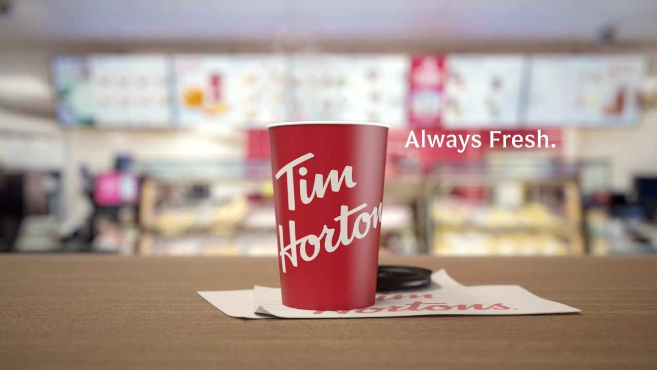 Tim Horton's "Always Fresh" now online.